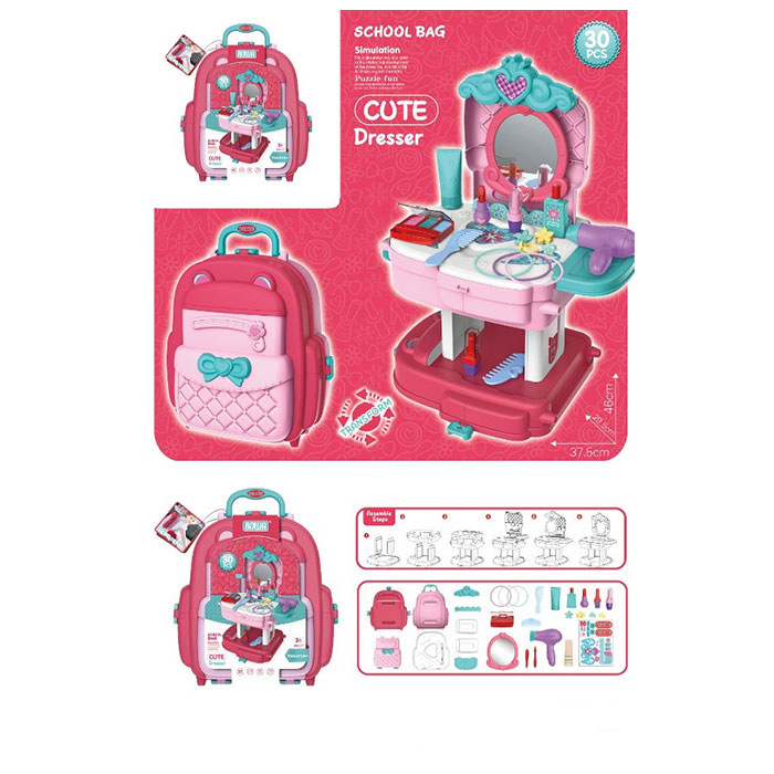 Dresser Playset with Stylish Backpack – Tradeopia Corp.
