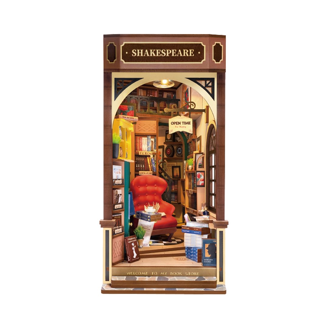 Shakespeare Bookstore 3D Model (194 Pieces) Book Nook DIY Miniature ...