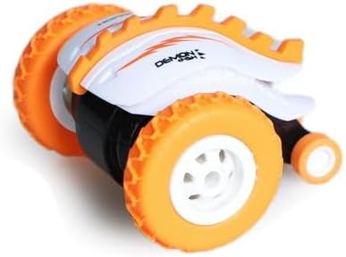 R/C Demon Mini Stunt Car (Orange) with Remote Control 2.4GHz, Turn Left ...