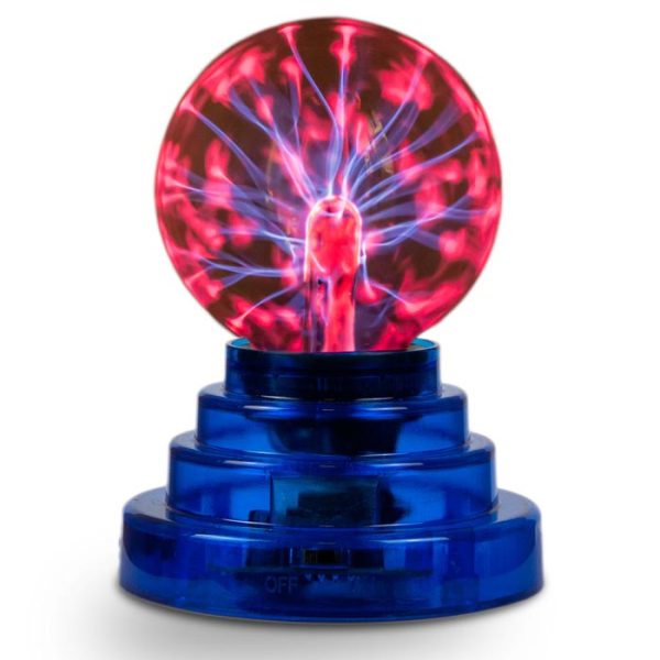 Interactive 3″ Plasma Ball (USB) Purple Plasma Ball with Blue Base ...