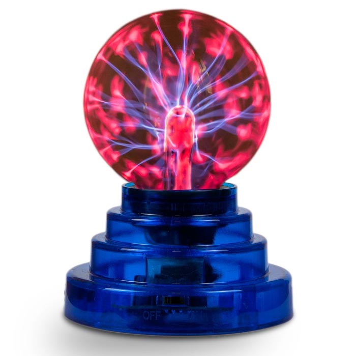 Interactive 3″ Plasma Ball (USB) Purple Plasma Ball with Blue Base ...