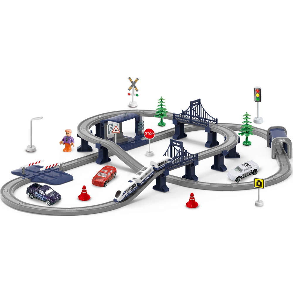 DIY Track Interactive Railway Train Set (104 Pieces) - Tradeopia Corp.