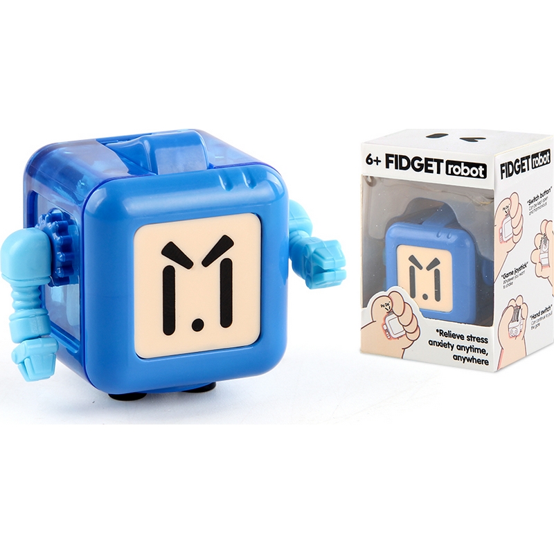 Fidget Robot – Portable Stress Relief Toy with Switch Button, Game ...